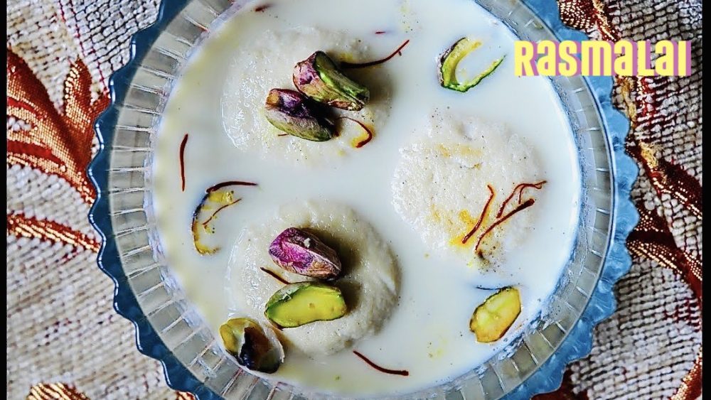 Rasmalai - Sweetened Milk Dessert with Soft Paneer(Cottage cheese)Dumplings