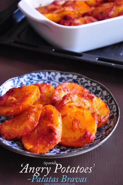 Spanish Potatoes - Angry Potatoes - Patatas Bravas - Recipe