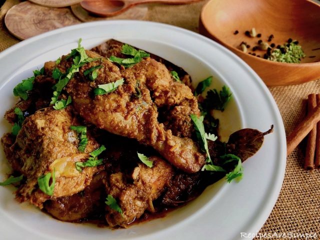 Chicken Chettinad - Semi Dry Gravy - Recipes are Simple
