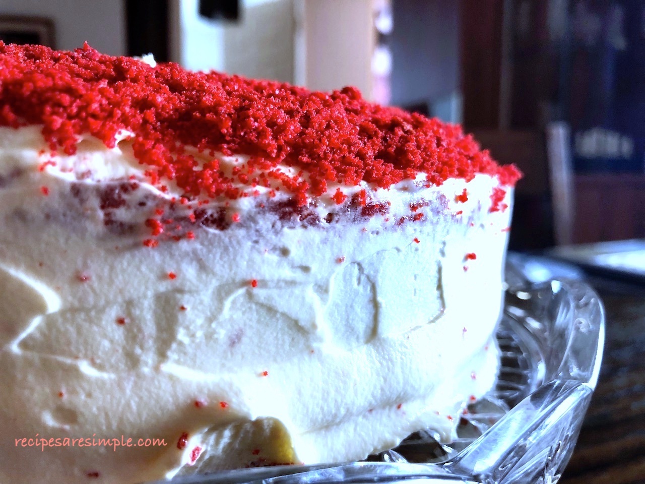 Classic Red Velvet Cake with Cream Cheese Frosting - Recipes are Simple