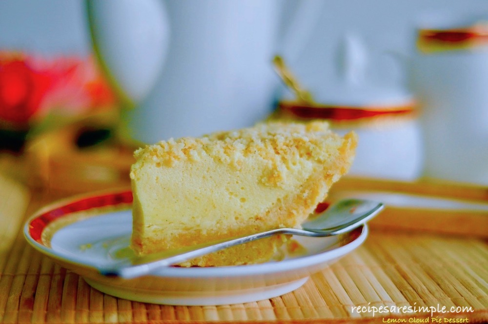 Lemon Cloud Pie Dessert - Recipes are Simple