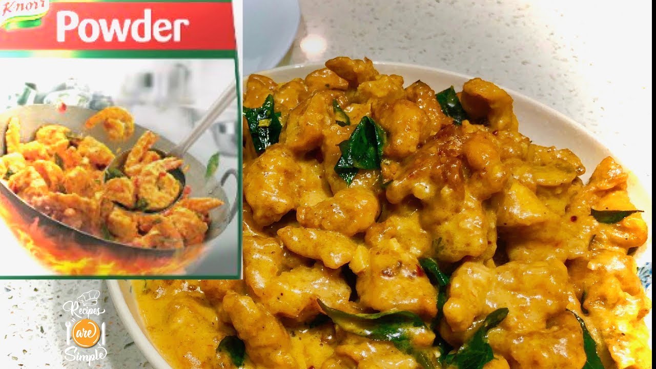 Creamy Salted Egg Chicken With Salted Egg Powder Recipes Are Simple
