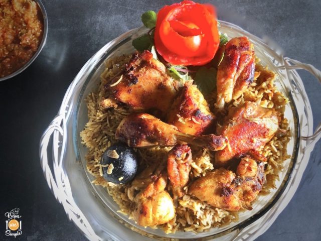 Chicken Kabsa Arabian Rice - Recipes are Simple