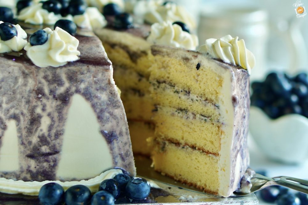 Blueberry - Whipped Cream Layer Cake - Recipes are Simple