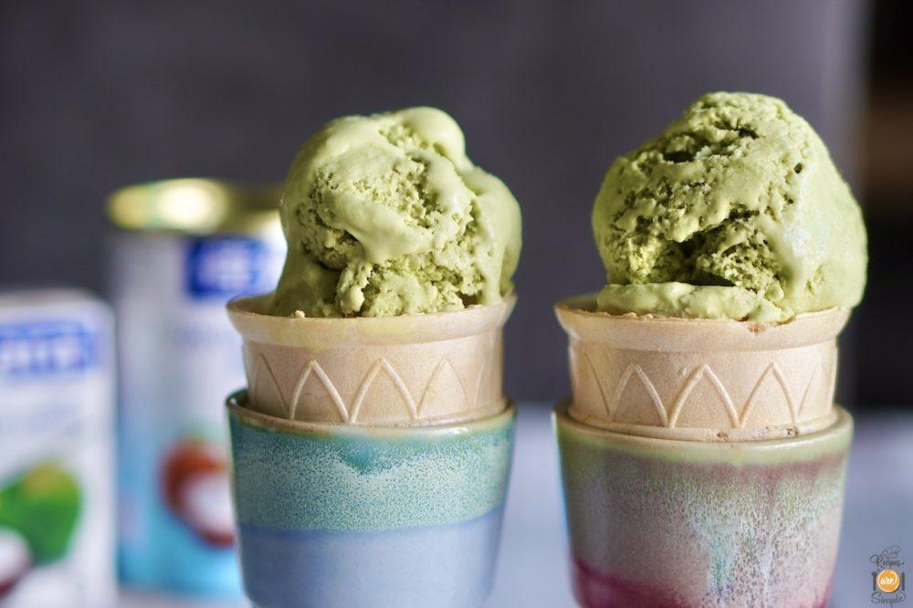 Matcha Coconut Ice Cream (Vegan) - Recipes are Simple